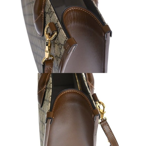 Gucci | Bags | Gucci Gg Pattern 2way Shoulder Hand Tote Bag Supreme Leather Brown Ghw 676rj12 ...